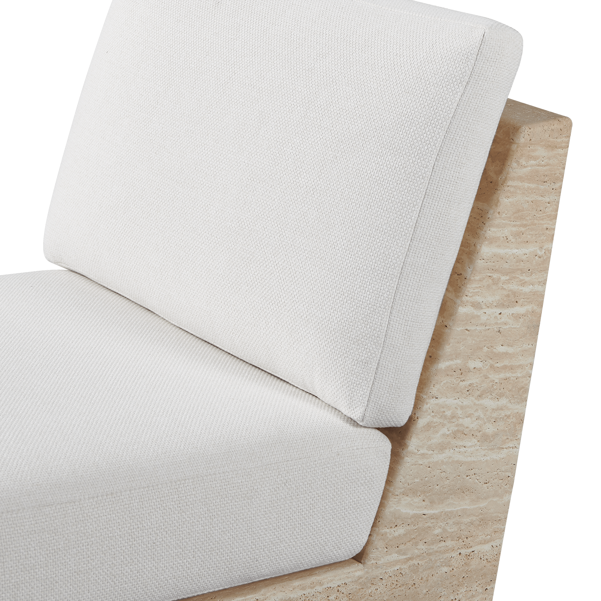Tulum Travertine Armless Lounge Chair – Harbour Outdoor CN