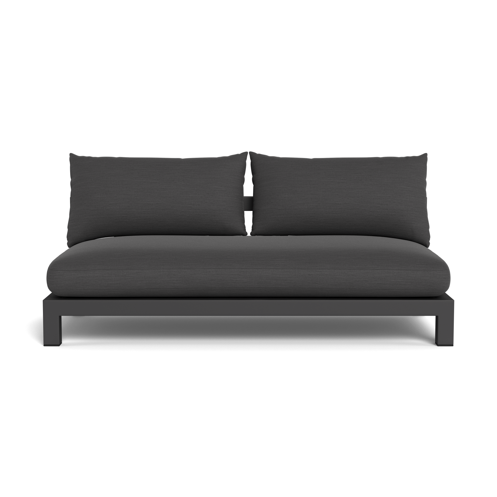 Pacific Aluminum 2 Seat Armless Sofa – Harbour Outdoor CN